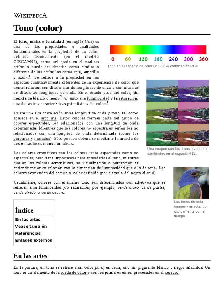 Tono (Color) | PDF | Matiz | Color