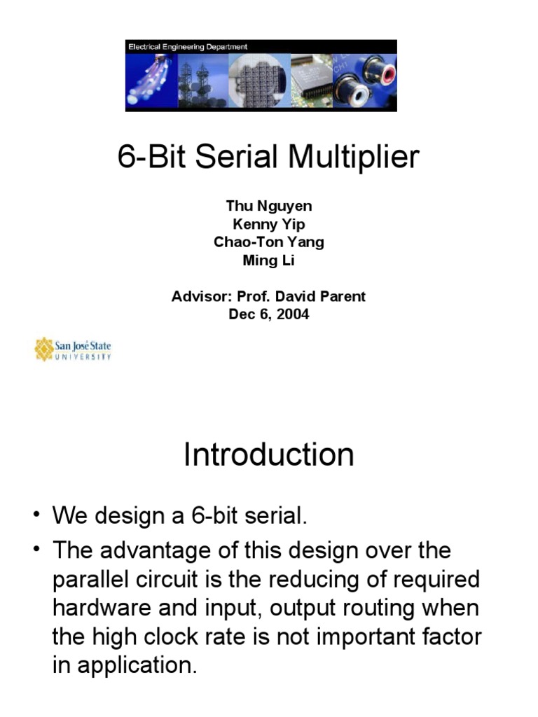 6-Bit Serial Multiplier | PDF | Electronic Design | Electrical Engineering