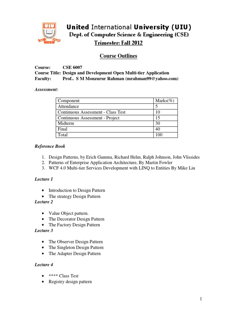 Design-Pattern (Theory) PDF | PDF | Class (Computer Programming ...