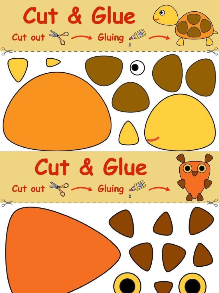 Cut & Glue Fun Activities PDF | PDF