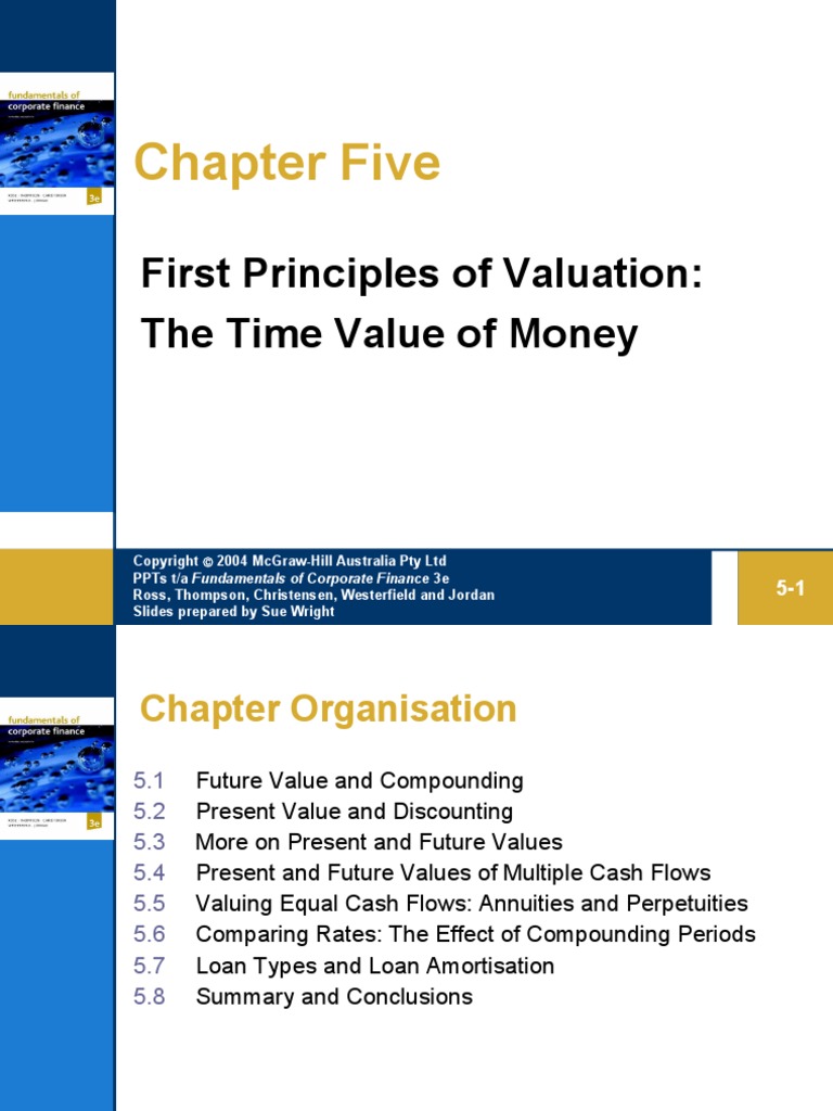 Chapter Five: First Principles of Valuation: The Time Value of Money ...