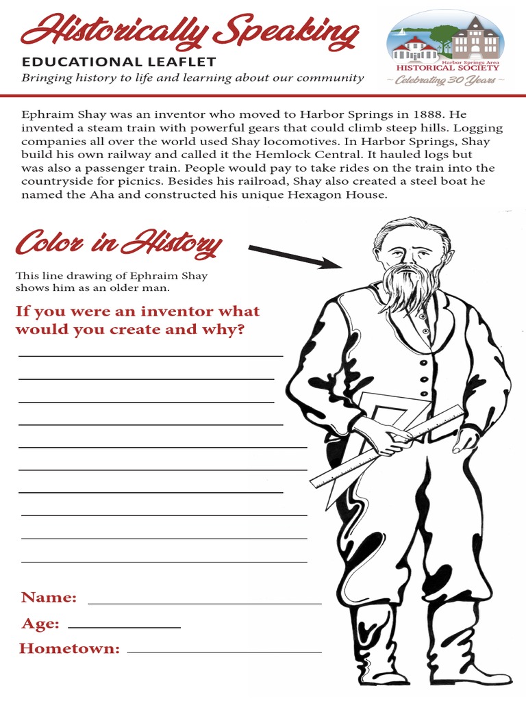 Ephraim Shay Coloring Sheet | PDF