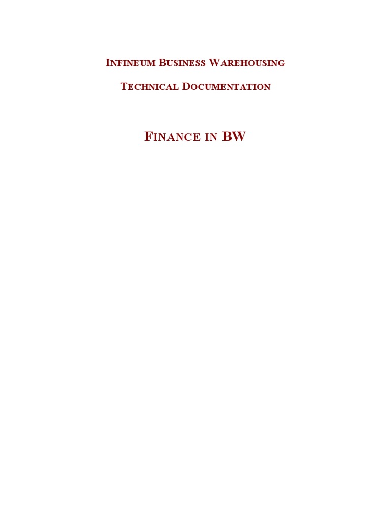 BW Finance | PDF | Data | Information Technology Management