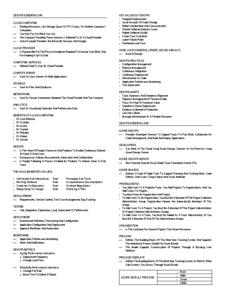 DevOps Essentials PDF | PDF | Cloud Computing | Scrum (Software Development)