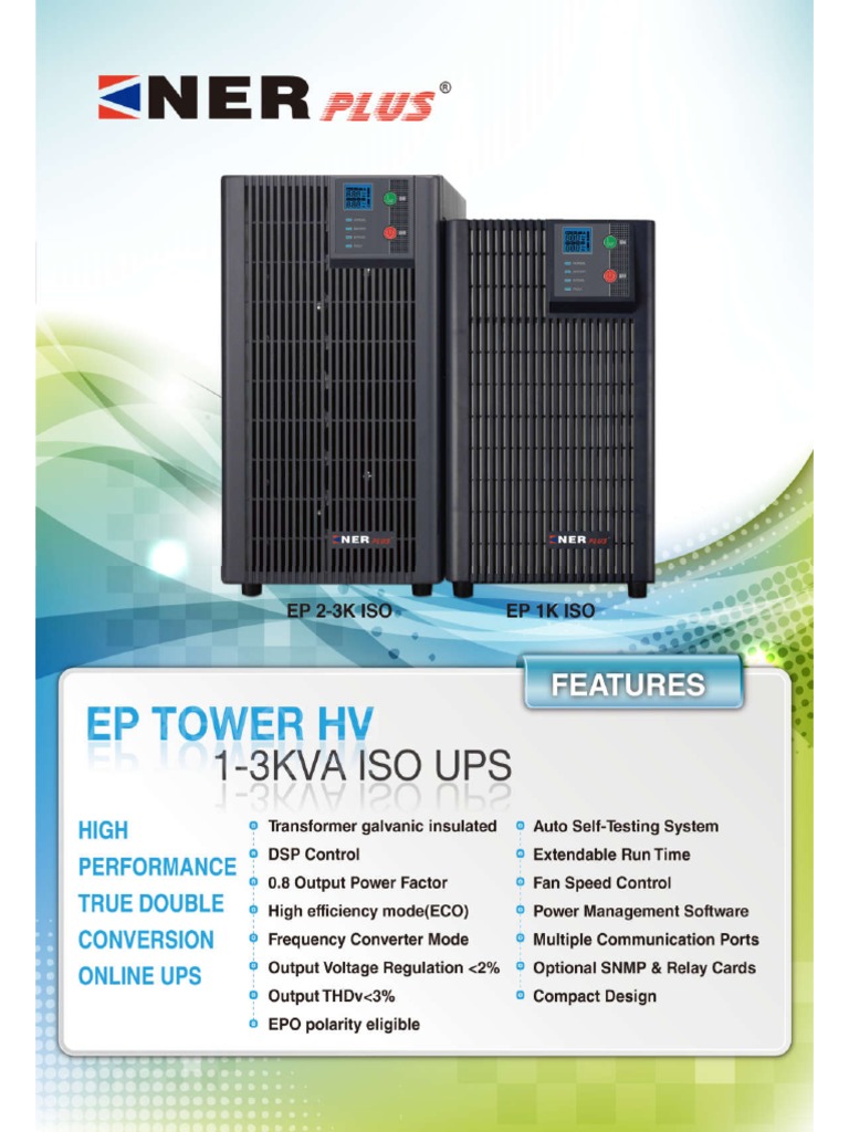 UPS Enerplus Spesifikasi | PDF