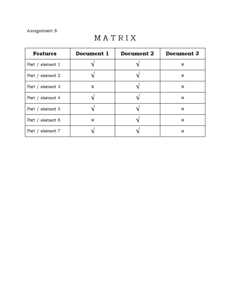 8 Prior Arts Matrix | PDF