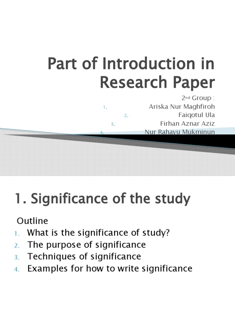 Part of Introduction in Research Paper | PDF | Experiment | Correlation ...