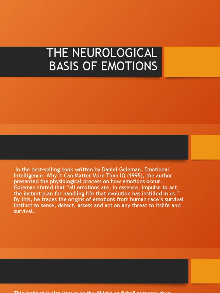 Neurological Basis of Emotions | PDF | Amygdala | Emotions