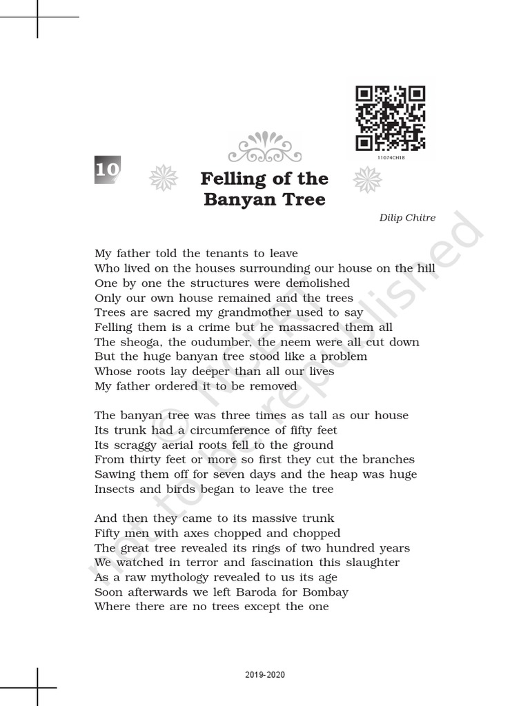 Felling of The Banyan Tree: Woven Words | PDF | Trees | Poetry