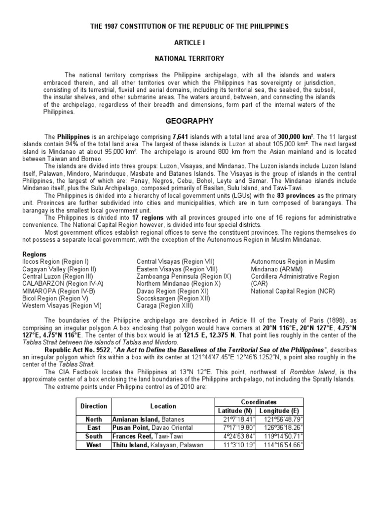 Geography: Tablas Strait Between The Islands of Tablas and Mindoro ...