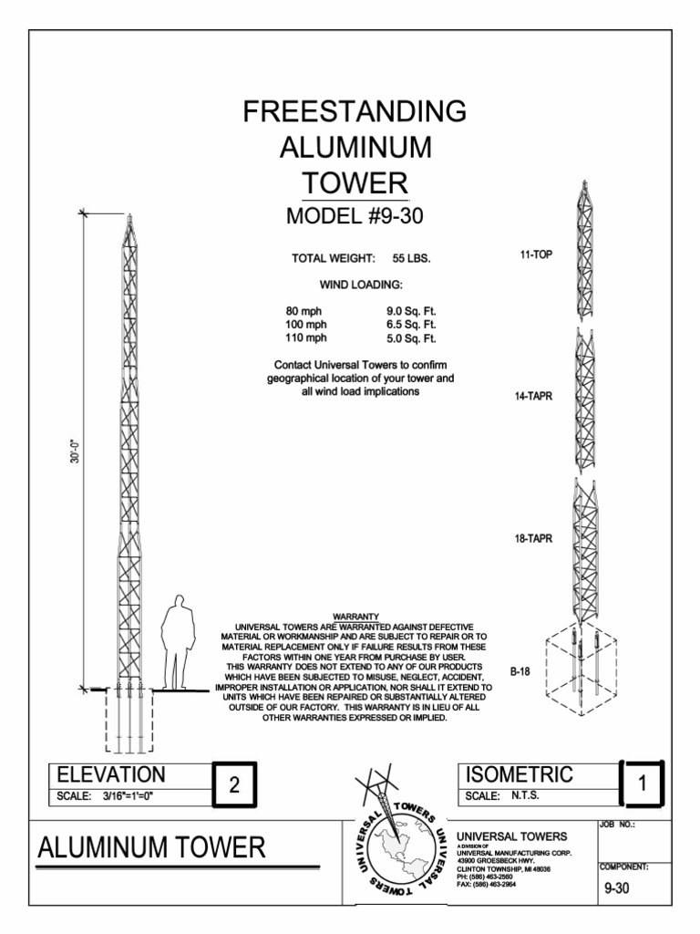 UT30 With Foundation Details | PDF