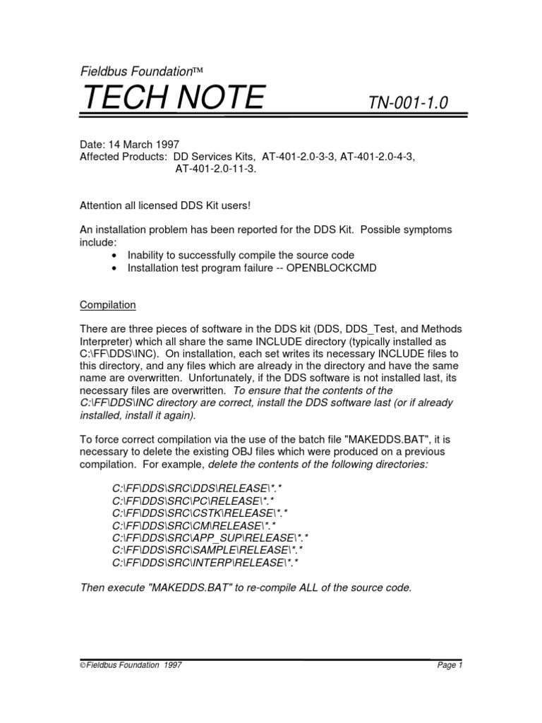 TN001 | PDF | C (Programming Language) | Compiler