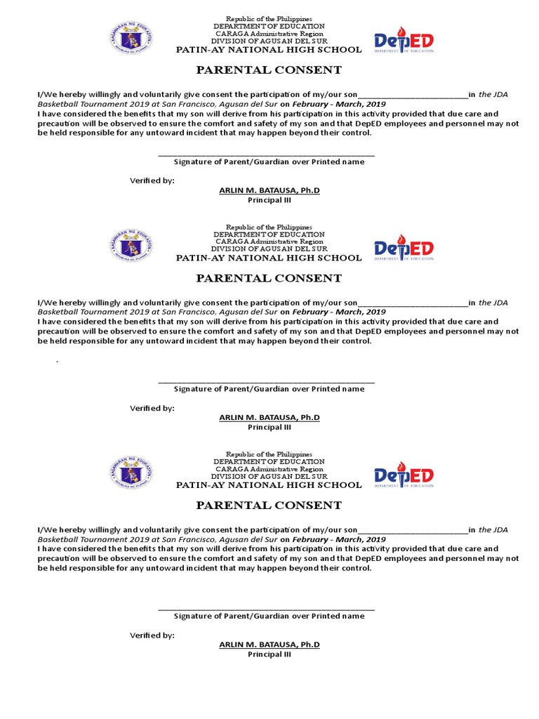 Deped Consent | PDF | Social Institutions | Social Science