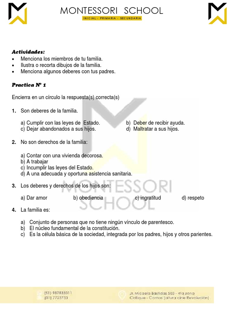 La Familia Tarea | PDF