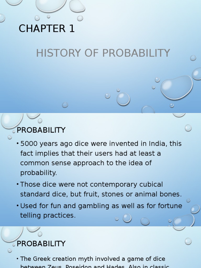History of Probability | PDF | Probability | Statistical Inference
