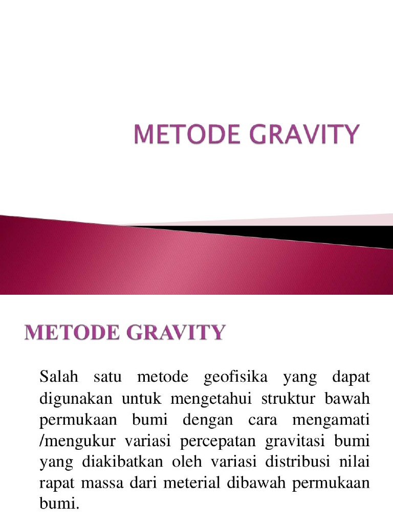 Metode Gravity | PDF