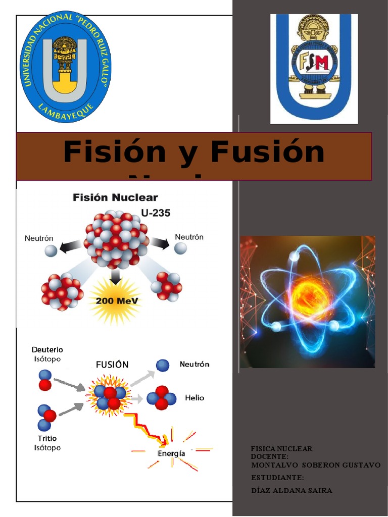 Fision y Fusion Nuclear | PDF | Fisión nuclear | La energía nuclear
