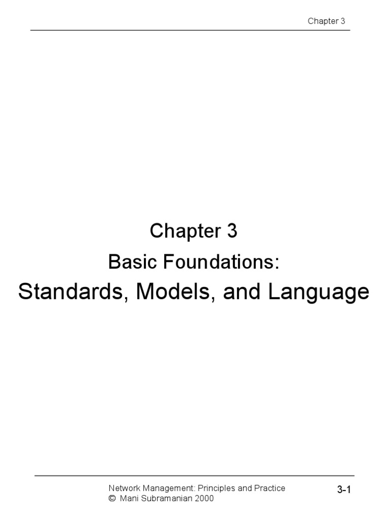 3 - NWM Standards, Models, and Language | PDF | Osi Model | Computer Network