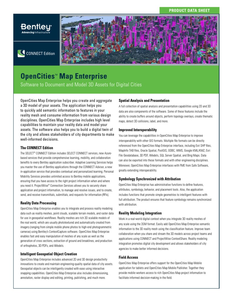 Opencities Map Enterprise: Software To Document and Model 3D Assets For ...