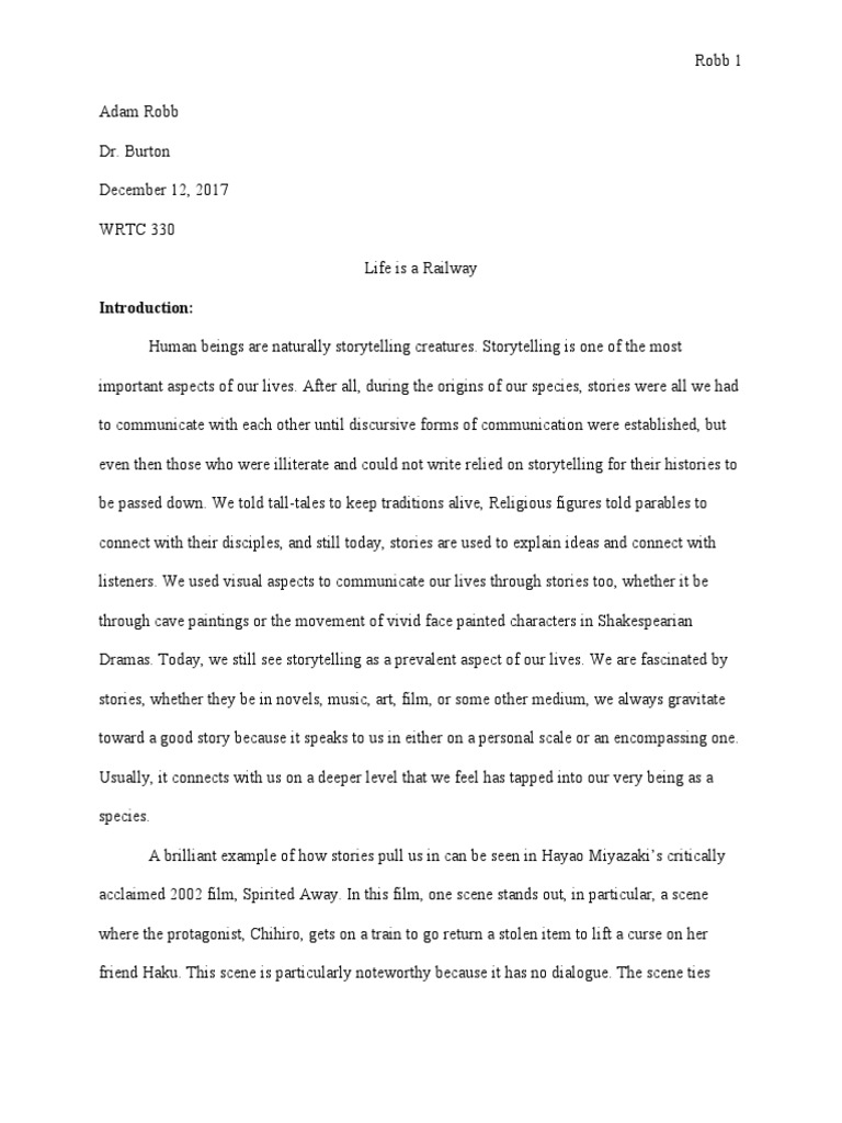 A Rhetorical Analysis of Miyazakis Spirited Away Adam Robb | PDF | Tao