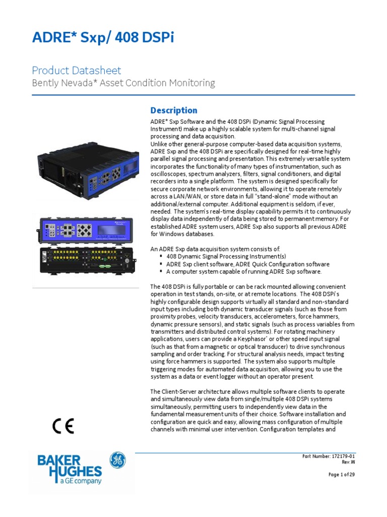 Adre SXP/ 408 Dspi: Product Datasheet | PDF | Sampling (Signal Processing) | Spectral Density