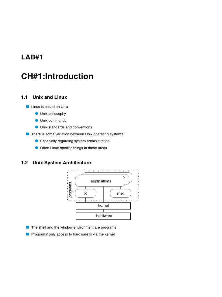 Operating Systems Lab 1 Pdf Pdf Unix Shell Computing