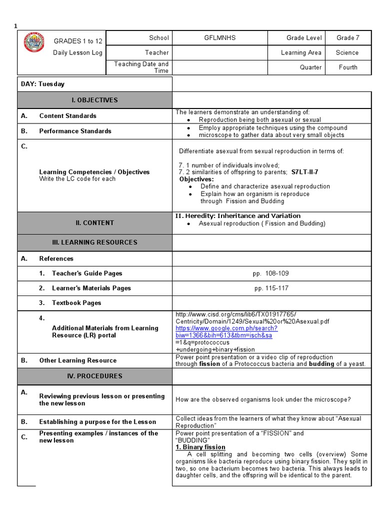 Understanding Asexual Reproduction Through Binary Fission and Budding ...