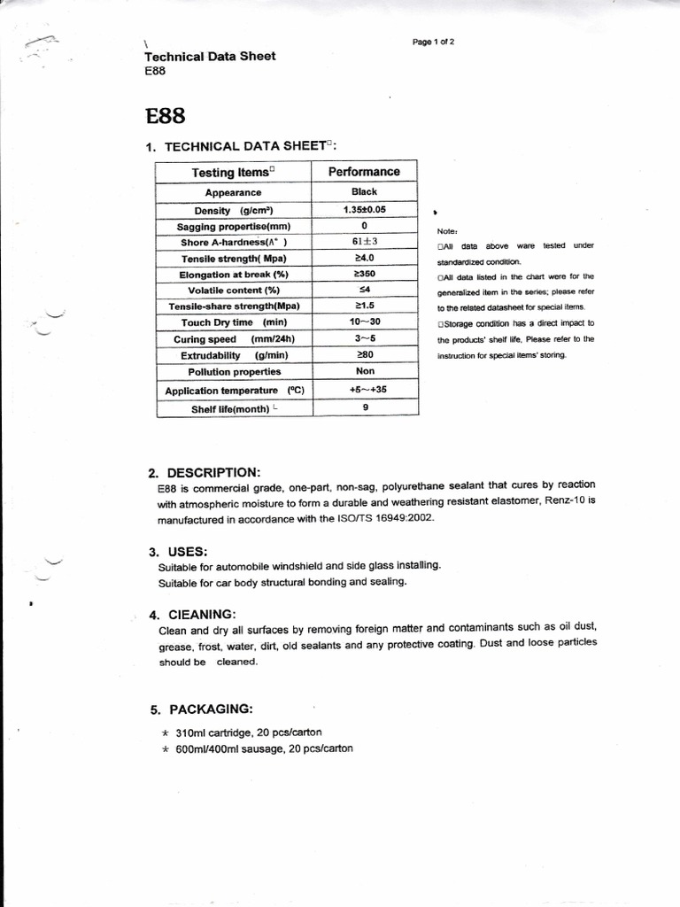 Technical: Data Sheet | PDF | Materials | Building Engineering