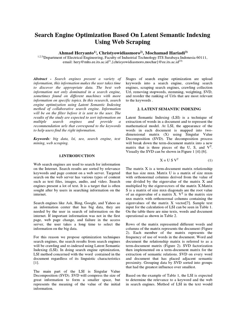 Paper ID 195 PDF PDF Search Engine Indexing Search Engine
