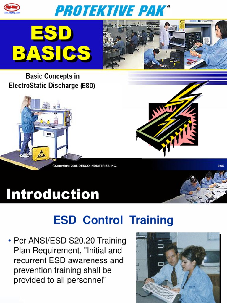 Esd Basics: Basic Concepts in Electrostatic Discharge | PDF | Electrostatic Discharge ...