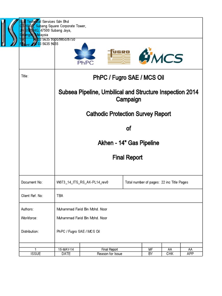 ISES CP Report 1 | PDF | Anode | Corrosion