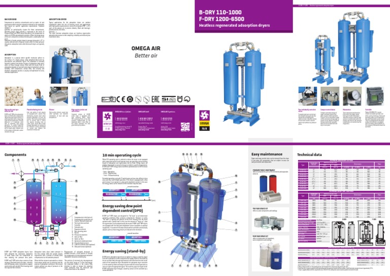 Omega Air: B-DRY 110-1000 f-DRY 1200-6500 | PDF | Adsorption | Clothes ...