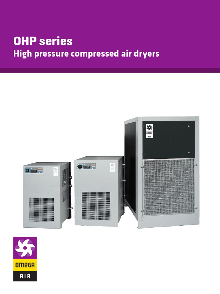 OHP Series: High Pressure Compressed Air Dryers | PDF | Heat Exchanger ...