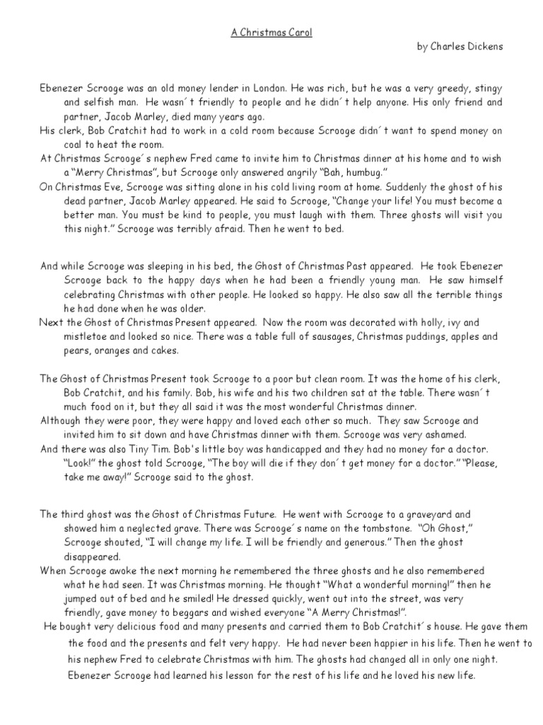A Christmas Carol | PDF | A Christmas Carol | Ebenezer Scrooge