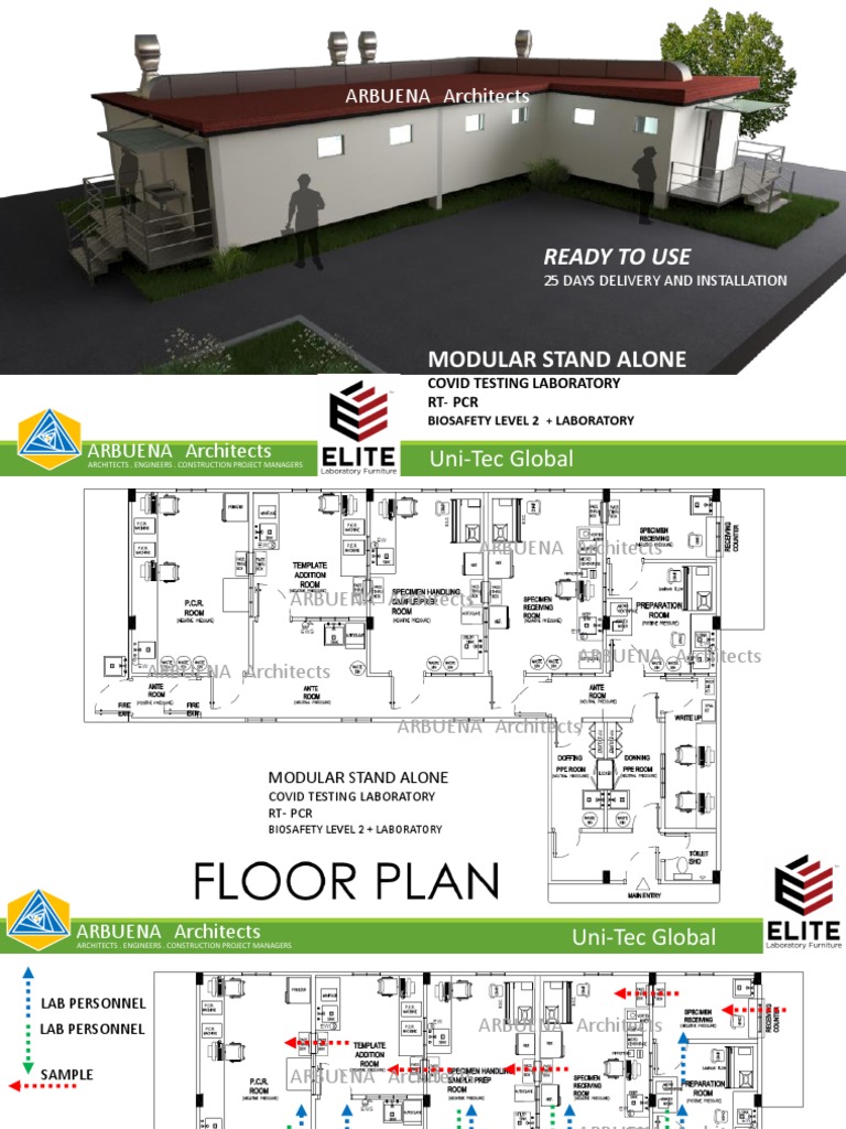 Modular Stand Alone Covid Testing Laboratory RT-PCR BSL2+ PDF | PDF ...