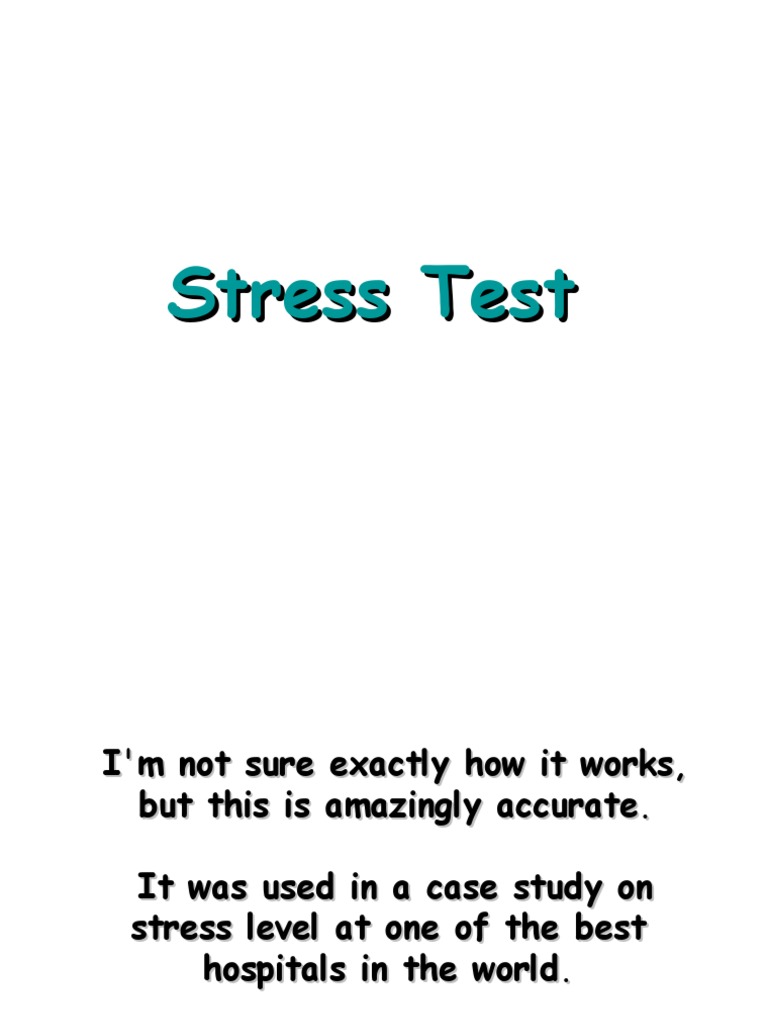 Stress Test | PDF