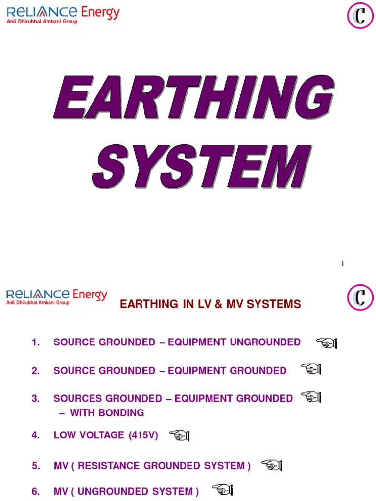 Earthing System | PDF | Electrical Components | Equipment