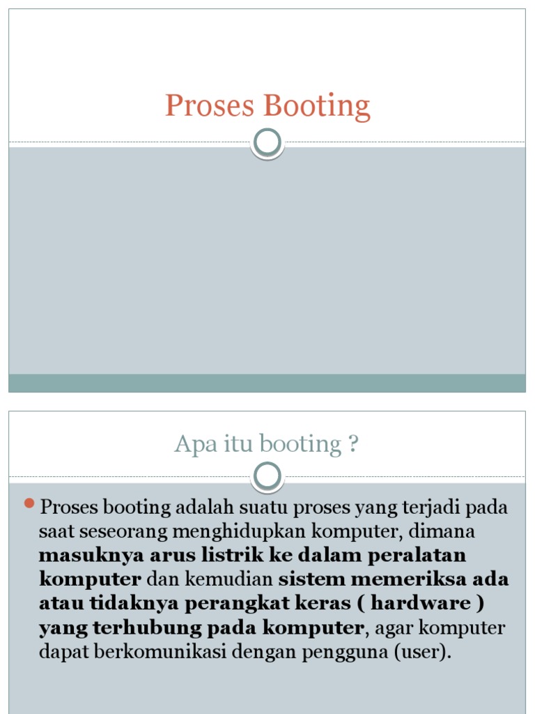 Proses Booting | PDF | Komputer