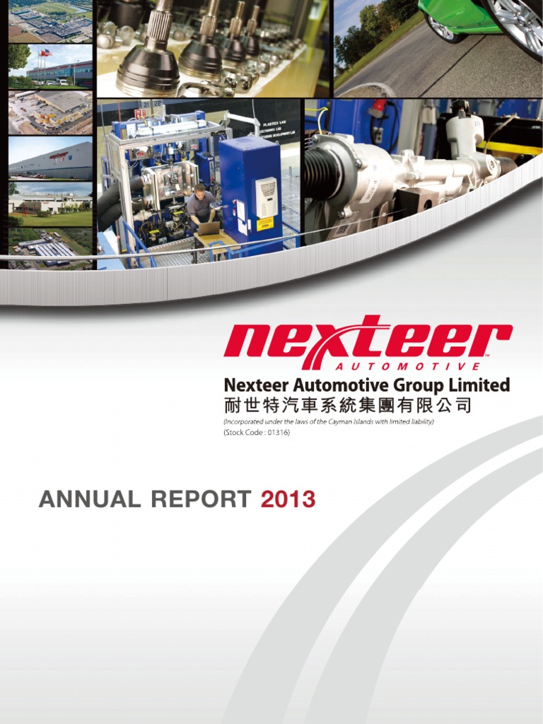 Nexteer Automotive 2013 Report | PDF | Steering | Financial Statement