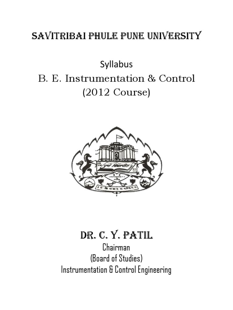 Savitribai Phule Pune University Syllabus B. E. Instrumentation ...