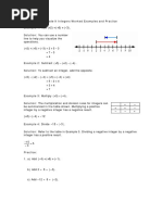 GR 8 Integers Worksheet | PDF | Division (Mathematics) | Multiplication