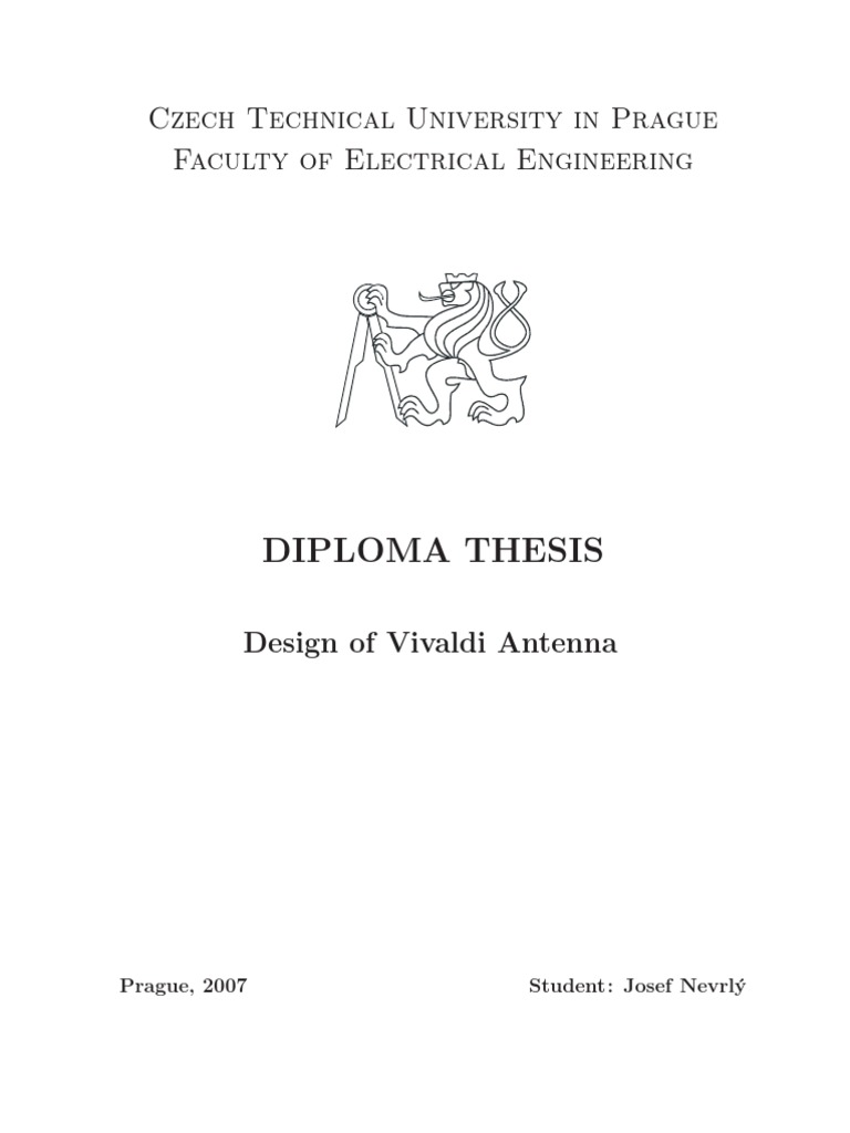 2.design of Vivaldi Antennas Thesis | Download Free PDF | Antenna (Radio) | Radio Technology