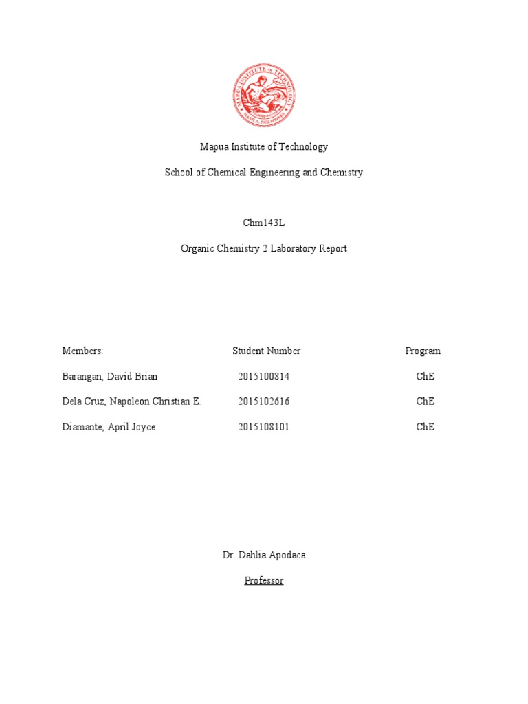 Experiment No.2 CHM143 | PDF | Ethanol | Solubility