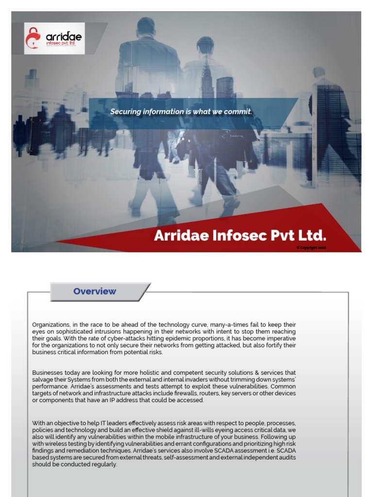 Arridae Infosec PVT LTD | PDF | Information Security | Vulnerability ...