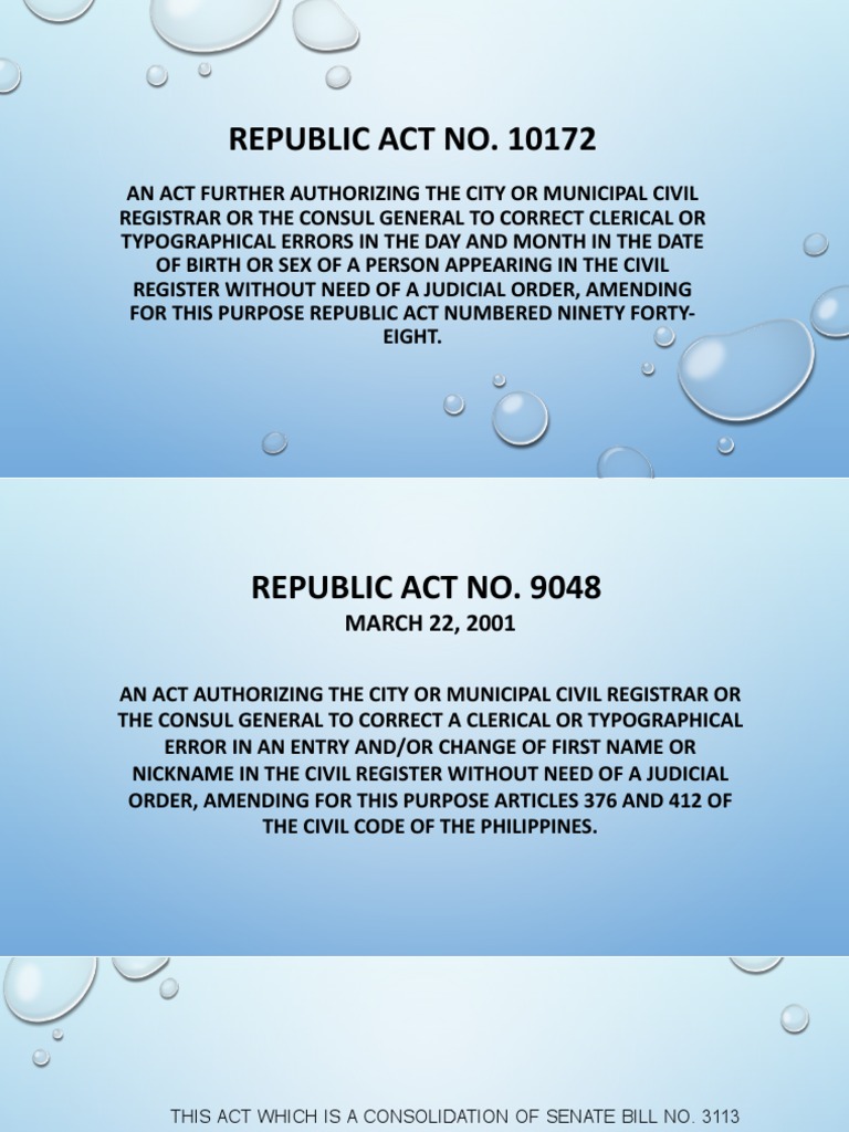 Republic Act No. 10172 | PDF | Criminal Record | Common Law
