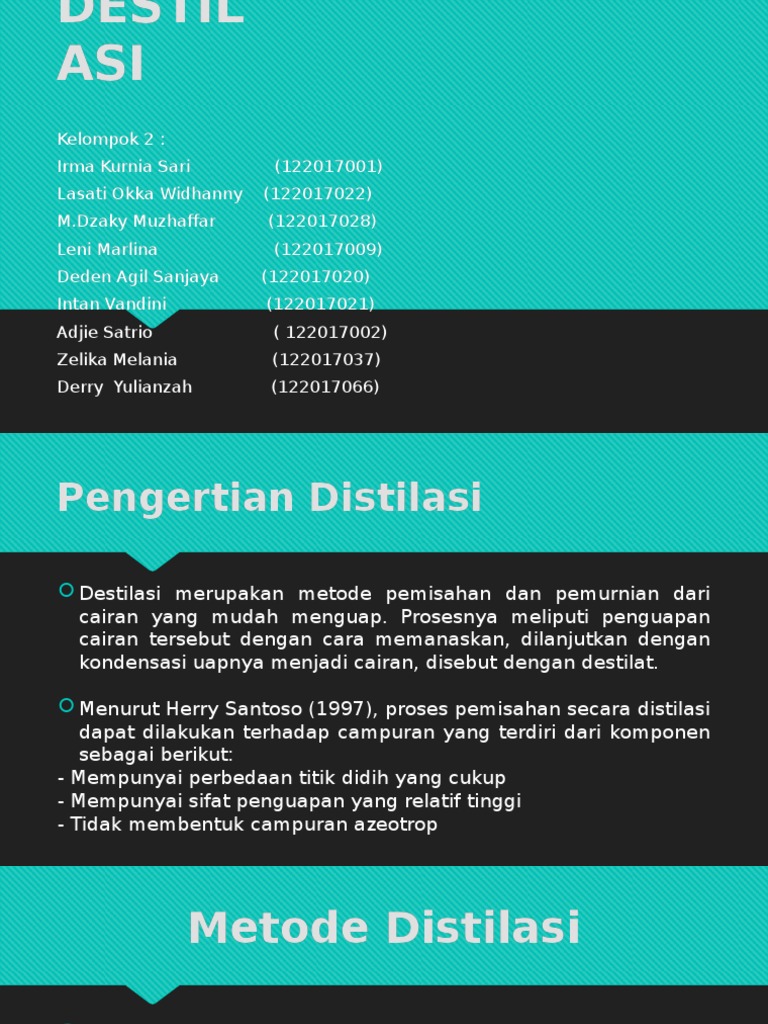 DESTILASI | PDF