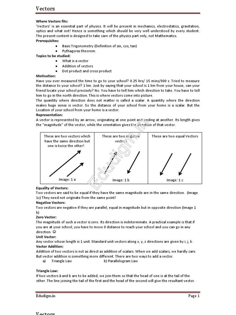 Physics Sample | PDF | Euclidean Vector | Triangle