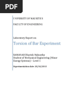 Torsion Test Lab Report | PDF | Fracture | Deformation (Engineering)