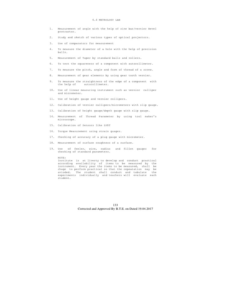 133 Corrected and Approved by B.T.E. On Dated 19.04.2017 | PDF