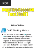 Edward de Bono CoRT Thinking Programme | PDF | Narration | Thought